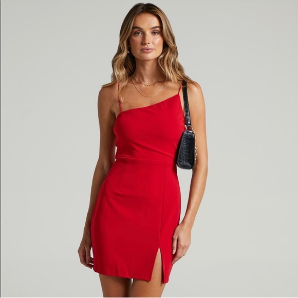 Showpo. | Dresses | Showpo Red My Whole Heart Dress Nwt | Poshmark